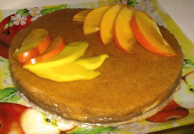 Торт с хурмой